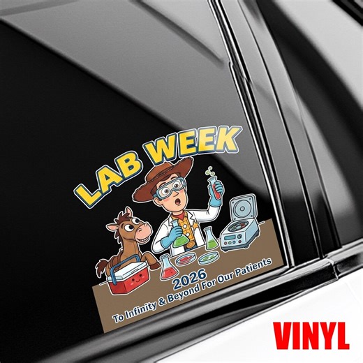 Lab Story Sticker, Lab Week 2026 Funny Vinyl, Toy Story Science Decal, Gift for Lab Tech, Scientist Laptop Sticker, Pixar Parody AYAW30 - Etsy