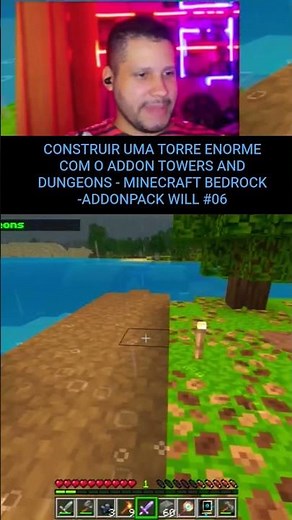 CONSTRUIR UMA TORRE ENORME COM O ADDON TOWERS AND DUNGEONS - MINECRAFT BEDROCK -ADDONPACK WILL #06