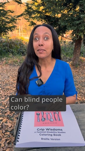 Haben Girma on Instagram: "A delightful new book shares disability wisdom while introducing readers to disabled leaders like Dr. Sami Schalk @fierceblackfemme , Alice Wong @disability_visibility, Miso Kwak @misoalways, and Emily Nott @emilynott2. You can order a copy in print or in Braille. Descriptive Transcript Haben Girma, a woman with long black hair, dancing hazel eyes, and medium dark skin, sits at a picnic table in a park. A large, spiral-bound book in front of her has a row of six illust