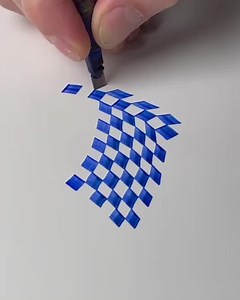 Dana Piazza (IG @danapiazza) creates abstract designs that portray the illusion of depth, movement and three-dimensionality. Her painstaking drawings on paper, board, and canvas are composed following algorithms devised by the artist, allowing for a predetermined set of instructions to facilitate an unknown result. The fallibility of the hand is integral to the development of each composition: one mark leads to the next and then the next, resulting in a dense, unified balance of chaos and contro