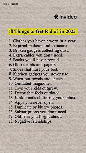 Tired of clutter chaos? 😩 Dive into my 30-Day Decluttering Challenge Checklist—your step-by-step guide to a tidy home! 📋 With room-specific lists, discard trackers, and ADHD-friendly tips, you'll conquer the mess one day at a time. Watch this video for motivation, then grab your FREE copy 👇🏿 https://shop.beacons.ai/rollingdynastycleaningservices/8ebd1338-eac0-4769-b846-6d2d2fcbf295 A cluttered space creates a cluttered mind, and both drain your energy without you realizing it. The truth is, 