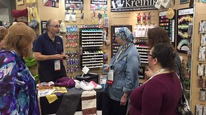 GROUP PROJECT! Flashback video shows Doug Kreinik making cording with some of our favorite knitting and crochet designers. The Kreinik Custom Corder is the key: and the more friends you have, the more colors you can have in your trim. Great for purse straps, belts, finishing on ornaments and stockings, jewelry, and more. http://www.kreinik.com/shops/Kreinik-Custom-Corder-AMCDW-HD.html | Kreinik Manufacturing Company