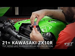 How to install an LED Flasher Relay on a 2021+ Kawasaki ZX10R by TST Industries