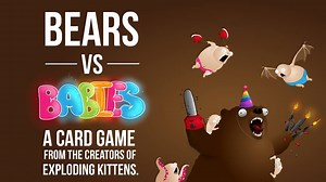 Just launched! Exploding Kittens creators Elan Lee and Matthew Inman are back on Kickstarter with a brand new card game. In “Bears vs Babies,” you build hybrid monsters — a bear with bat wings, say, or a shark with cyborg legs — to battle a very fussy army of babies: kck.st/2eifVpZ | Kickstarter