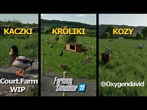 Farming Simulator 22 - "Court Farm" - 🐇króliki 🐐kozy 🦆 kaczki - Nowa mapa od ‪@oxygendavid6882‬ |#FS22