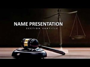 Master the Art of Courtroom Presentations with the Law and Order PowerPoint Template!