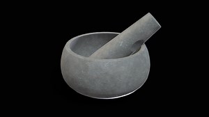 Mortar and Pestle concrete grey - Buy Royalty Free 3D model by 3dJNCTN (@surajrai18.sr)