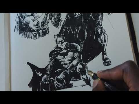 Learn to Draw Batman | Ink Techniques & Shading Tutorial