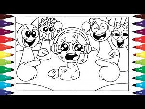 New Coloring Book: SPRUNKI Edition 📘 | Available Now! | Happy Draw