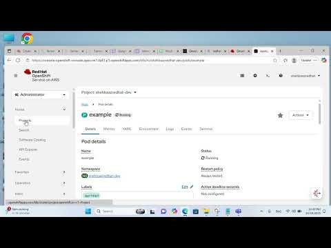 Create PODs in Openshift