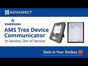 Changing FIELDVUE™ DVC In Service and Out of Service Modes on the AMS Trex Communicator