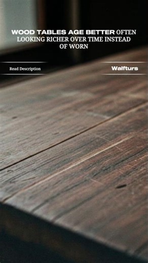 Wood table age better #shorts