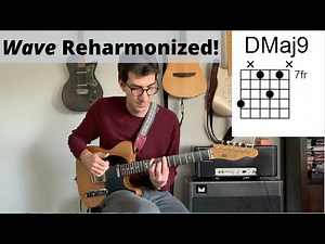 Wave by Antonio Carlos Jobim Reharm with Chromatic Bass Motion Chord Inversions - Jazz Guitar Lesson