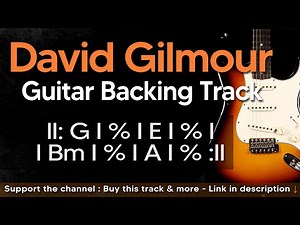 David Gilmour Guitar Backing Track / Deep Emotional Guitar Jam Track 2024