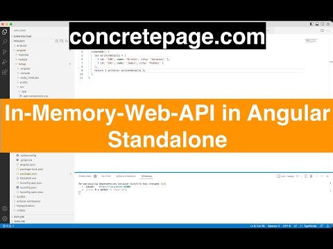 In-Memory-Web-API in Angular Standalone