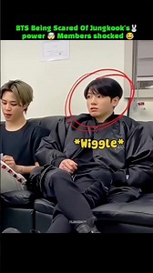 BTS Being Scared Of Jungkook's 🐰Power 🤯 Members Shocked 😂 #bts #shorts #btsshorts #fyp #army #yt 💜