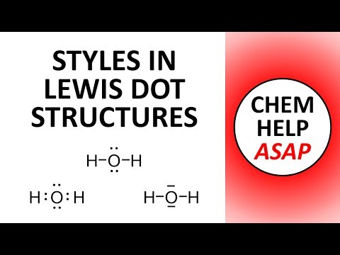 different styles in writing Lewis dot structures