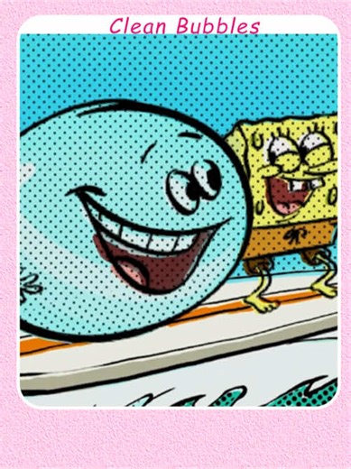 Clean Bubbles.#spongebob #funny #fyp | spongebob clean bubble