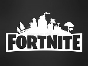 Fortnite White Vector Logo on Black Textured Background. Editorial Image - Illustration of dollars, culturalphenomenon: 144436055