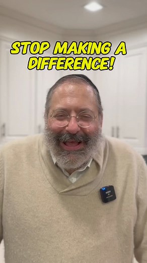 12K views · 331 reactions | Making a difference doesn’t have to be flipping over the world. Starting with one person is where it begins. #change #difference #makingadifference #jewish | Rabbi YY Jacobson | Facebook