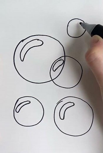 How to draw Bubbles Real Easy