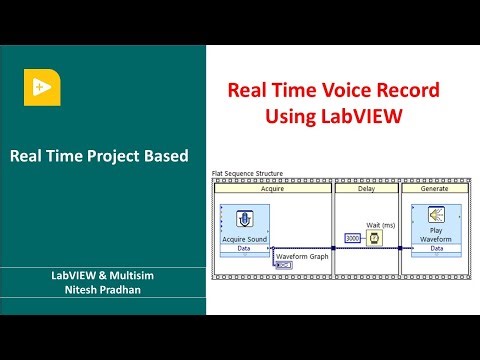 Real Time Voice Record Using LabVIEW
