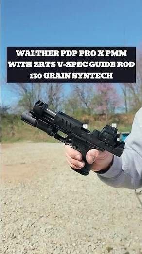 Walther PDP Pro X with ZRTS V-Spec guide rod 130 Grain Syntech 🔥 #zrts #waltherpdp