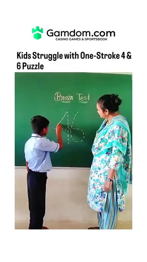 Rare Folio on Instagram: "This viral X post features a 48-second video of Indian schoolchildren attempting to draw the digits 4 and 6 on a blackboard in one continuous stroke without line crossings, presented as an "IQ test" with only the final child succeeding, earning teacher approval. Posted by @coolpan967 , a Japanese account curating news and entertainment content, the clip has amassed over 2.3 million views, 1,400 likes, and 124 replies debating the puzzle's rules, such as whether intersec