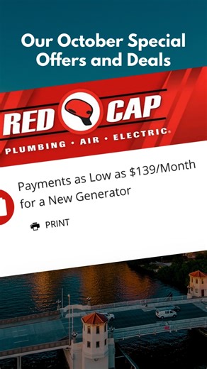 This October, it’s no tricks, just all treats (aka our sweet deals!) Red Cap is bringing you special offers on plumbing, HVAC & electrical services all month long to keep your home running smoothly. 🏡💧 Call us today to learn more about a specific deal or to see all of our October offers. 📲 (813) 591-3969 | Red Cap Plumbing, Air & Electric