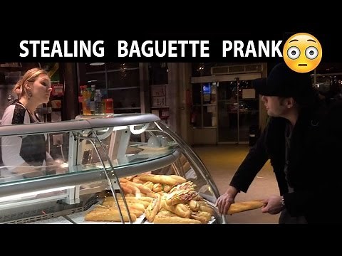 Stealing Baguette in Paris Prank🥖 -Julien Magic