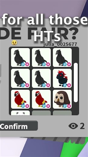 PLS HELP😱!! MY MEGA OWL FOR 12 HTs W/F/L ADOPT ME TRADING! #adoptme #shorts #adoptmetrades