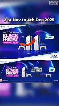 Sony Playstation Black Friday Sale 2025 is Live | Hurry...Shop Now...!🔥India