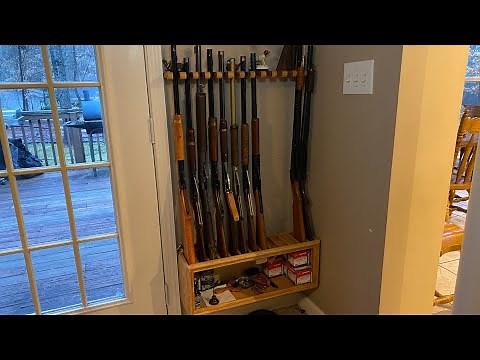 How To Build A Vertical Gun Rack!! DIY. Floating Shelf