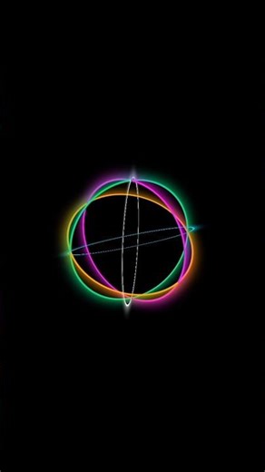 3d neon Ring Animation using with HTML CSS and JavaScript