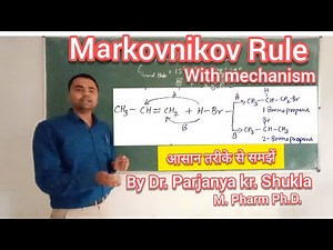 Markovnikov Rule | Addition Reaction in Asymmetric Alkenes / Alkynes with mechanism