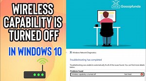 Fix Wireless capability is turned off 2021