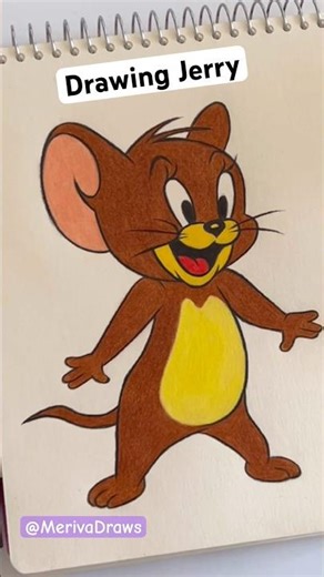 How to draw Jerry|full tutorial on my channel #drawing #howtodraw #art #easydrawing #cartoondrawing