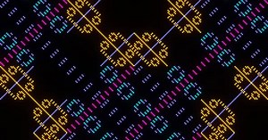 Floating Pixel Background Vj Loop 02