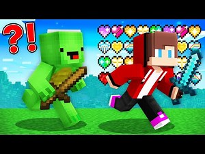 CUSTOM GODDESS HEARTS Speedrunner vs Hunter : JJ vs Mikey in Minecraft Maizen!