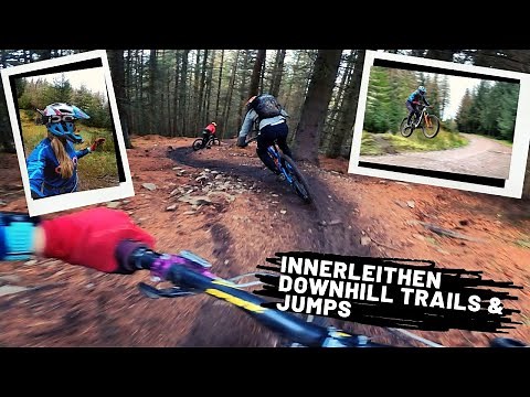 These Innerleithen Downhill Trails & Jumps got crazy fast!! | ‪@streetpigeonmtb‬ Scotland