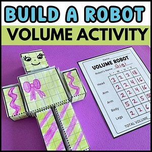 Volume of Rectangular Prisms Robot Activity Project and Hands-on Measuring - Etsy
