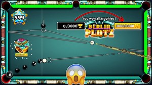 8 Ball Pool - Zero to 3000 Berlin Trophy Road Complete - Level 599 Coins 220 Billion - GamingWithK Telegram Channel: t.me/GamingWithK YouTube Channel: www.youtube.com/c/gamingwithk | Gaming with K