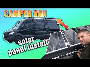 DIY Van Life Solar Install▶️ Mercedes Sprinter Van Solar Setup
