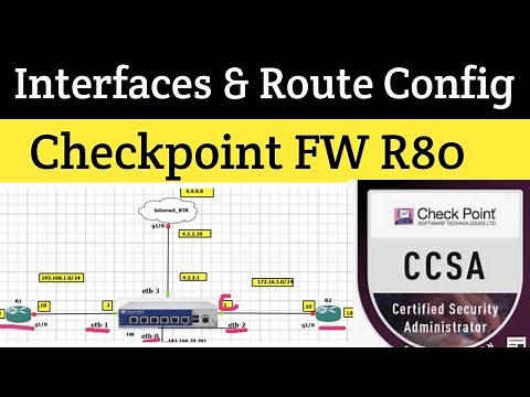 Day 03 | Interface and Route Configuration in Checkpoint Firewall R80