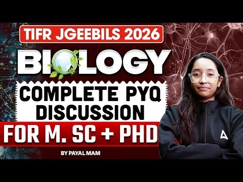TIFR JGEEBILS 2026 | Tifr Jgeebils Complete Biology PYQs Explained By Payal Mam