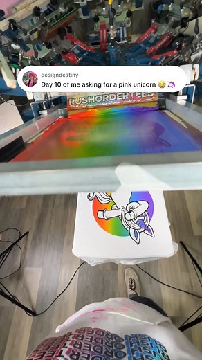 13K views · 158 reactions | Your wish is our Master Printer's command 濾 What request should we fulfill next?? #screenprinting #customtees #customshirt #screenprint #customshirt | Rush Order Tees | Facebook