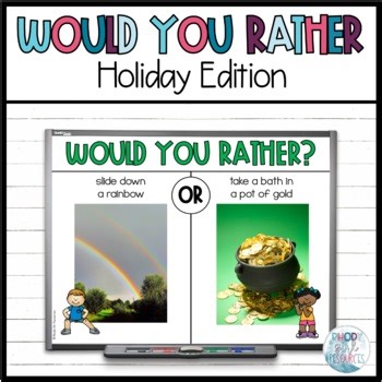 Holiday Would You Rather Questions & Slides Movement Break