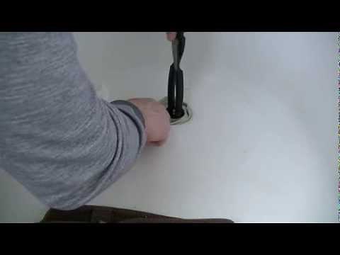 How To Remove a Bathtub Drain With Broken Cross Members and Install New Drain
