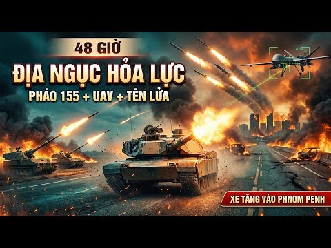48 Hours of Hellfire: 155mm Artillery + UAVs + Missiles Pave the Way for Tanks into Phnom Penh