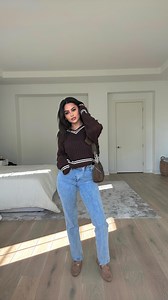 I’m a cozy fall girlie hbu?🧸🍂☕️🤎 Sweater top @revolve Jeans @abercrombie Bag @prada Shoes @misslola Jewelry @shopxnur #falloutfitinspo #fallfashion #outfitideas #getdressedwithme #styleinspo #grwm #revolveme | Christen Dominique